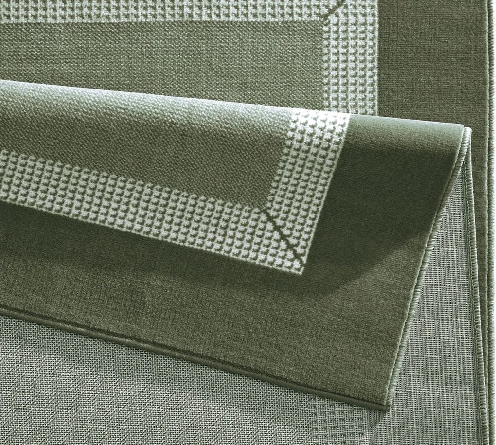 Hanse Home, Běhoun Basic 105487 Green, 80x350, zelená, chodba / předsíň