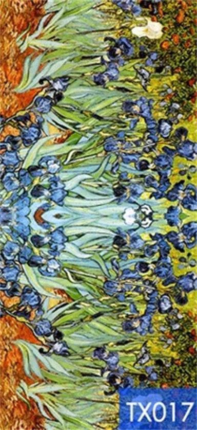 Bavlissimo Šála 180 x 70 cm s obrazem Kosatec od Vincenta van Gogha