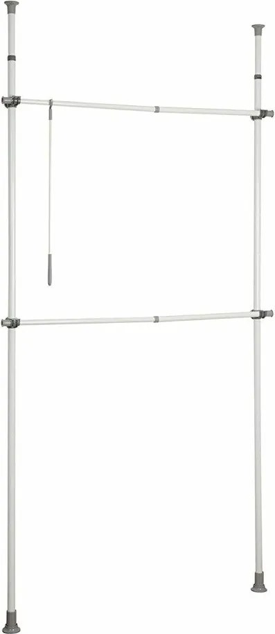 Závěsný teleskopický kovový stojan na oděvy Herkules Basic, 75 -120x11x165-300 cm, WENKO