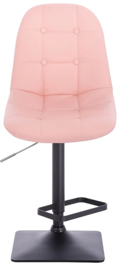 LuxuryForm Barová židle SAMSON na černé podstavě - růžová