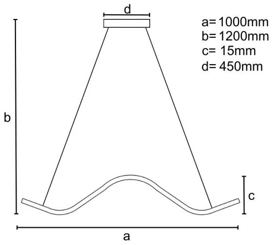 LED Stmívatelný lustr na lanku LED/70W/230V 3000-6500K + dálkové ovládání