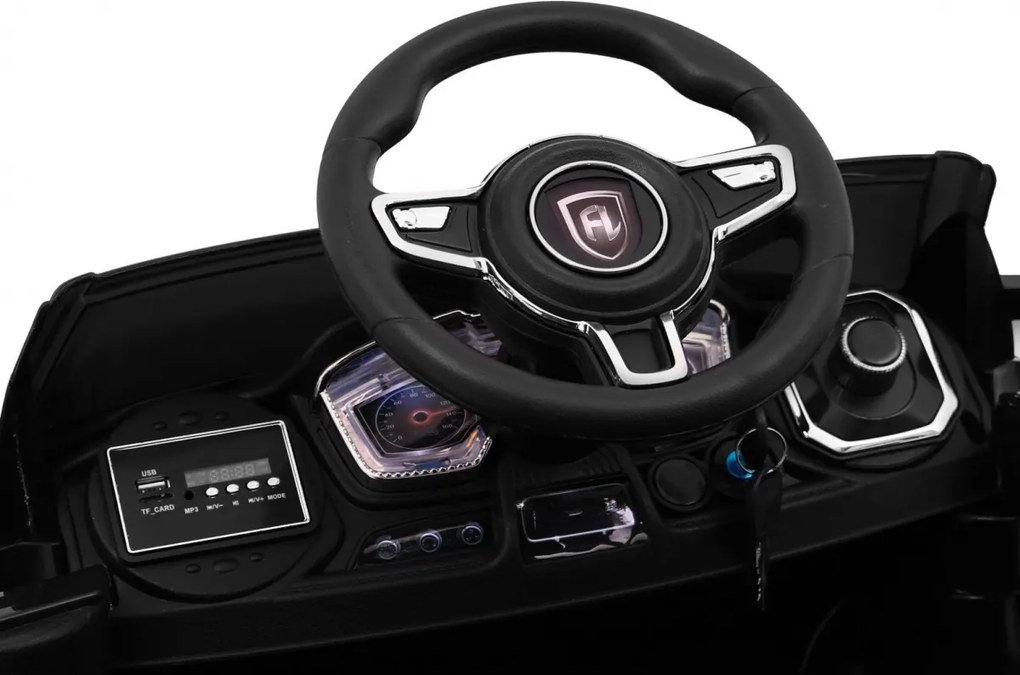 Ramiz Elektrické autíčko Rapid Racer pro děti, černé SUV + dálkové ovládání