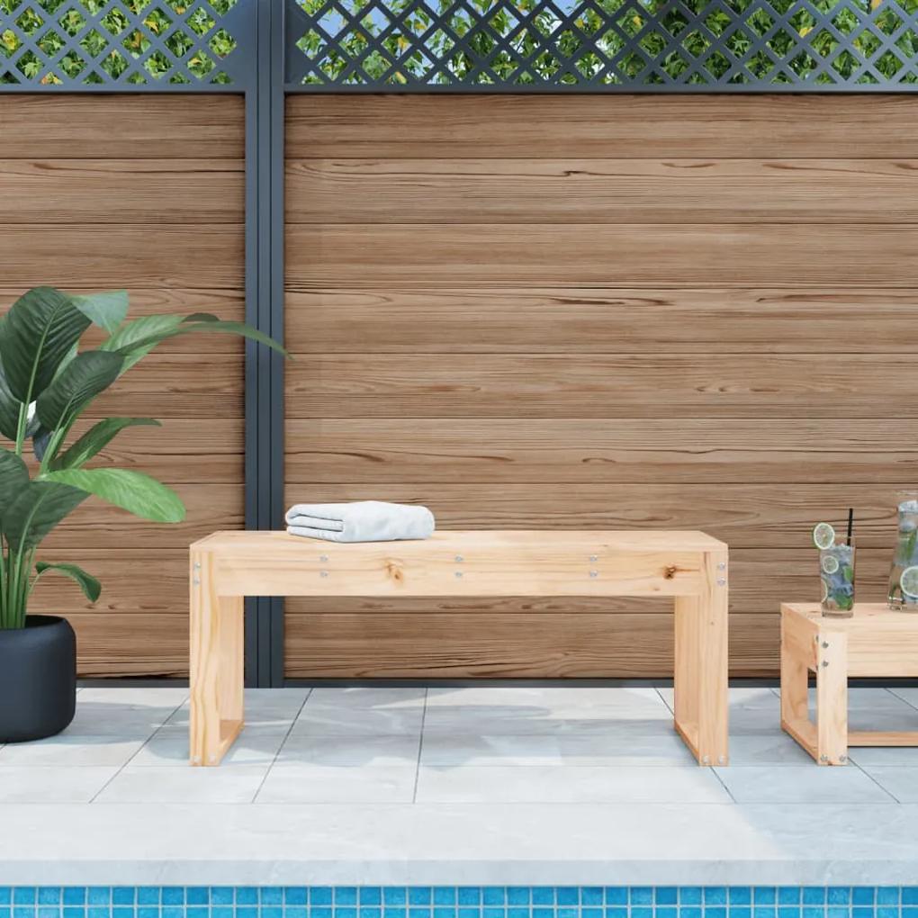 Zahradní lavice 110 x 38 x 45 cm masivní borové dřevo - Default Title