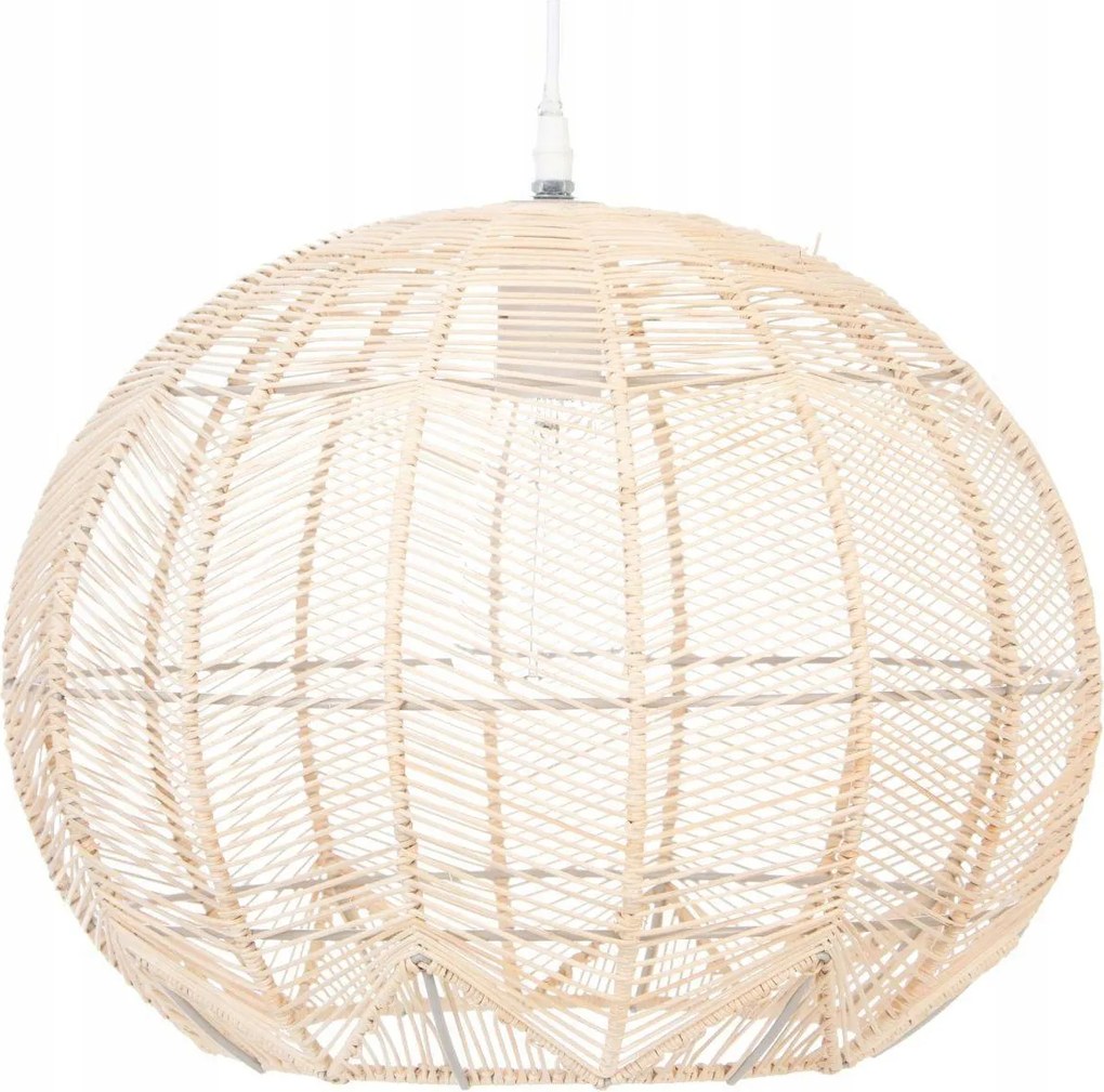 Ratanová závěsná stropní lampa do obývacího pokoje Boho