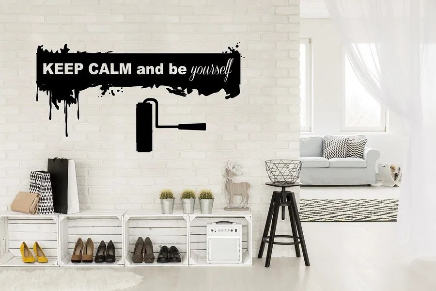 Samolepka na zeď - Keep Calm and be Yourself