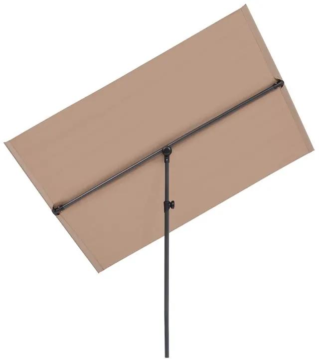Flex-Shade L slunečník, 130 x 180 cm, polyester, UV 50, šedohnědá