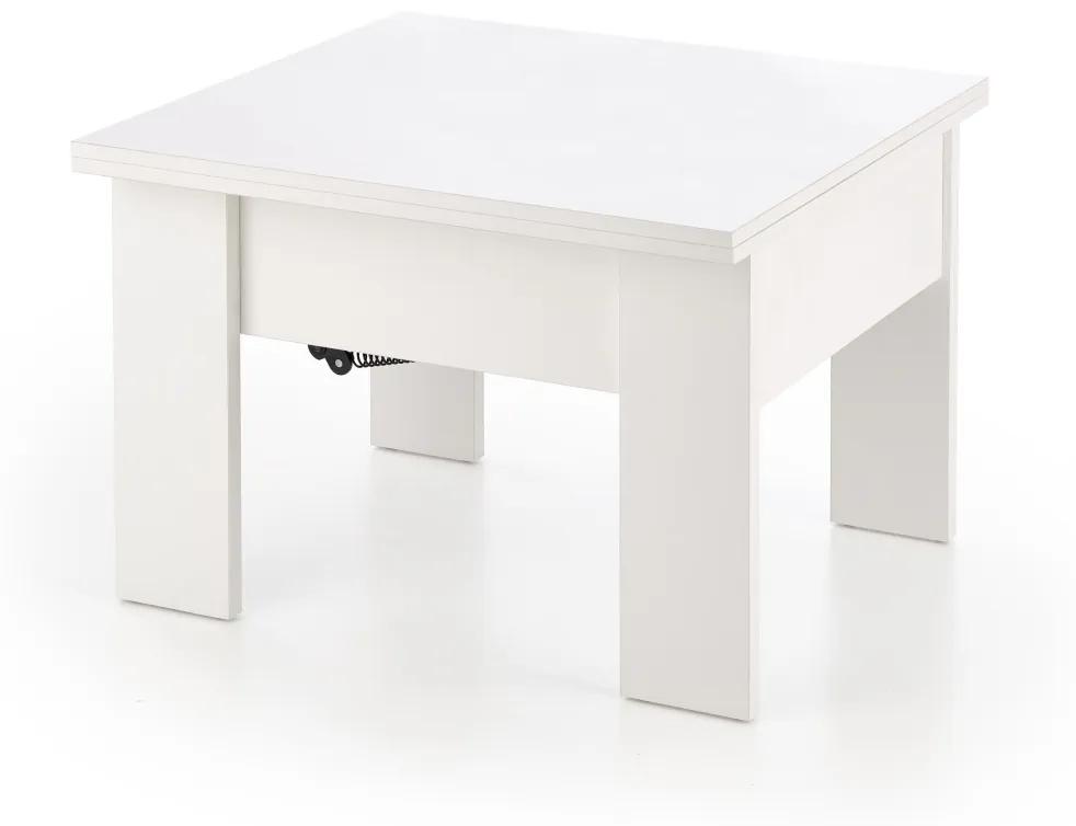 Konferenční rozkládací stolek Serafo bílý