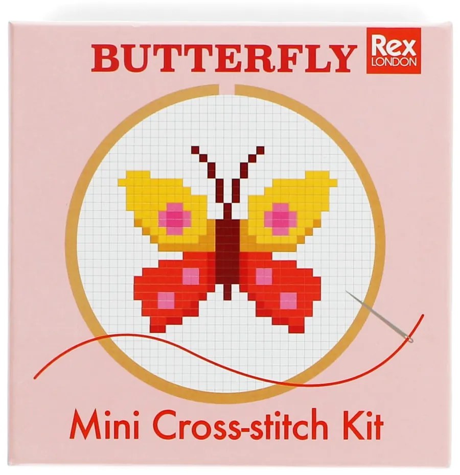 Kreativní sada Cross-stitch Kit Butterfly – Rex London