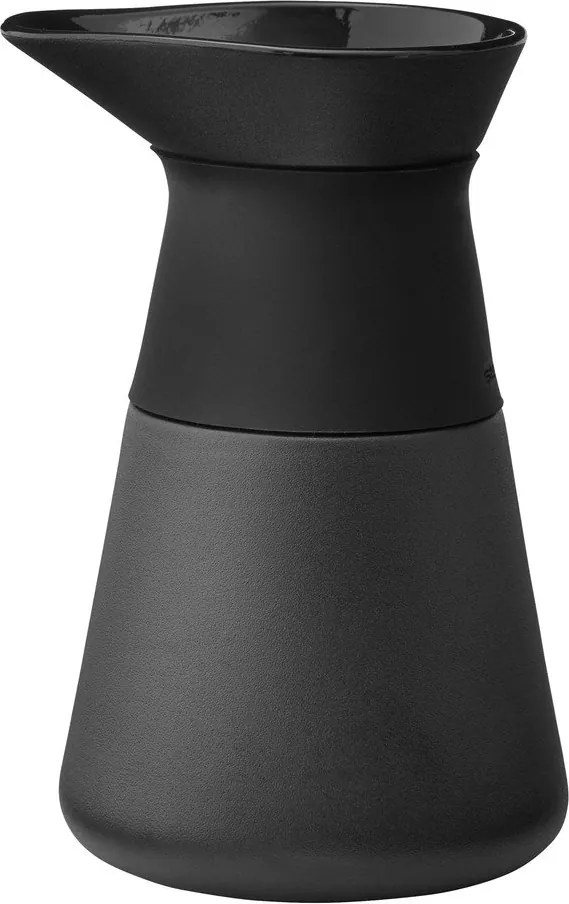Černá kameninová konvička na mléko 400 ml Theo – Stelton