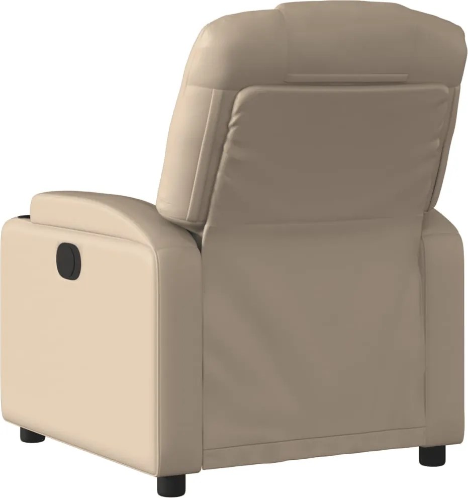 Elektrické polohovací křeslo cappuccino umělá kůže 3204422