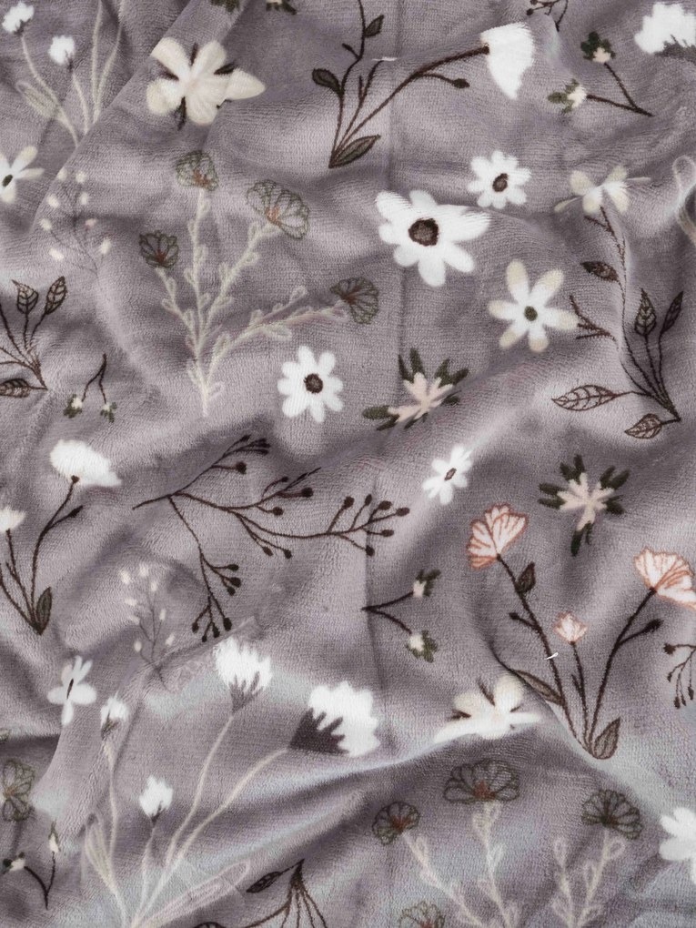 Francouzské povlečení mikroplyš Exclusive – Vanessa šedá