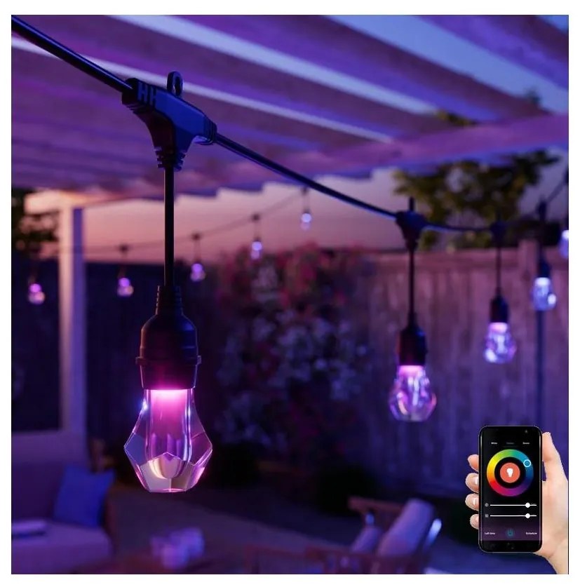 Nanoleaf NF084E00-20SLO- LED RGBWIC Rozšiř. řetěz GIRLANDA 20xLED 15m Wi-Fi IP65