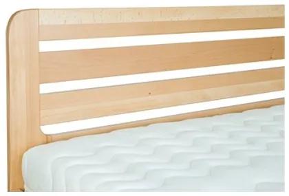 Drewmax Dřevěná postel 180x200 buk LK189 gray