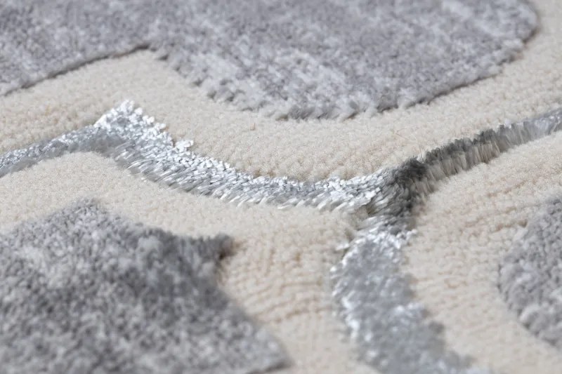 Dywany Łuszczów, Kusový koberec Core W6764 Trellis grey/cream, 120x170, šedá, chodba / předsíň