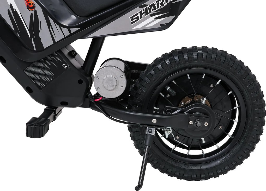 Ramiz Dětská elektrická motorka SHARK černá
