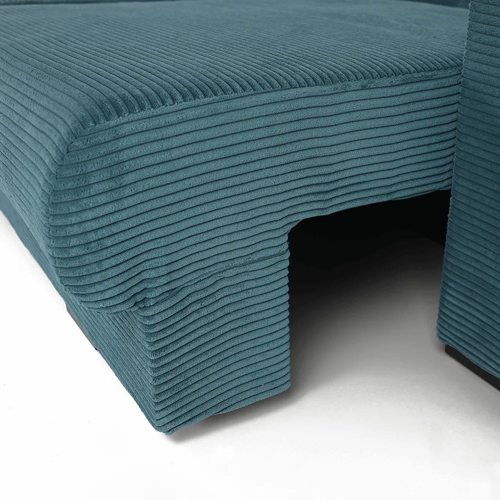 Extra prostorná pohovka, modrá / mentolová / světle šedá, Gilena BIG SOFA