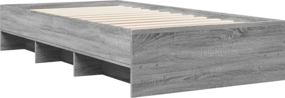 Rám postele šedý sonoma 90 x 190 cm kompozitní dřevo 3295707
