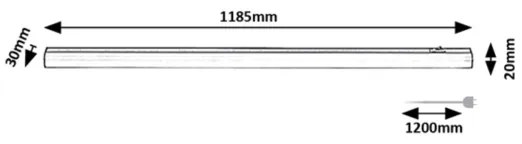 Rabalux 78006 - LED Podlinkové svítidlo GREG LED/18W/230V 4000K 118 cm