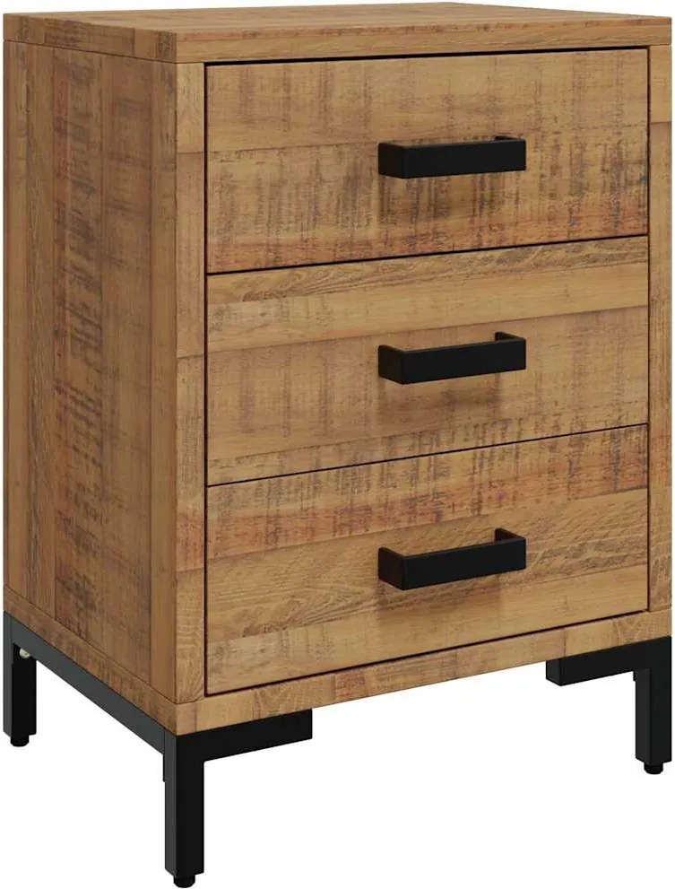 Noční stolky 2 ks 40x30x55 cm masivní borové dřevo 3120340