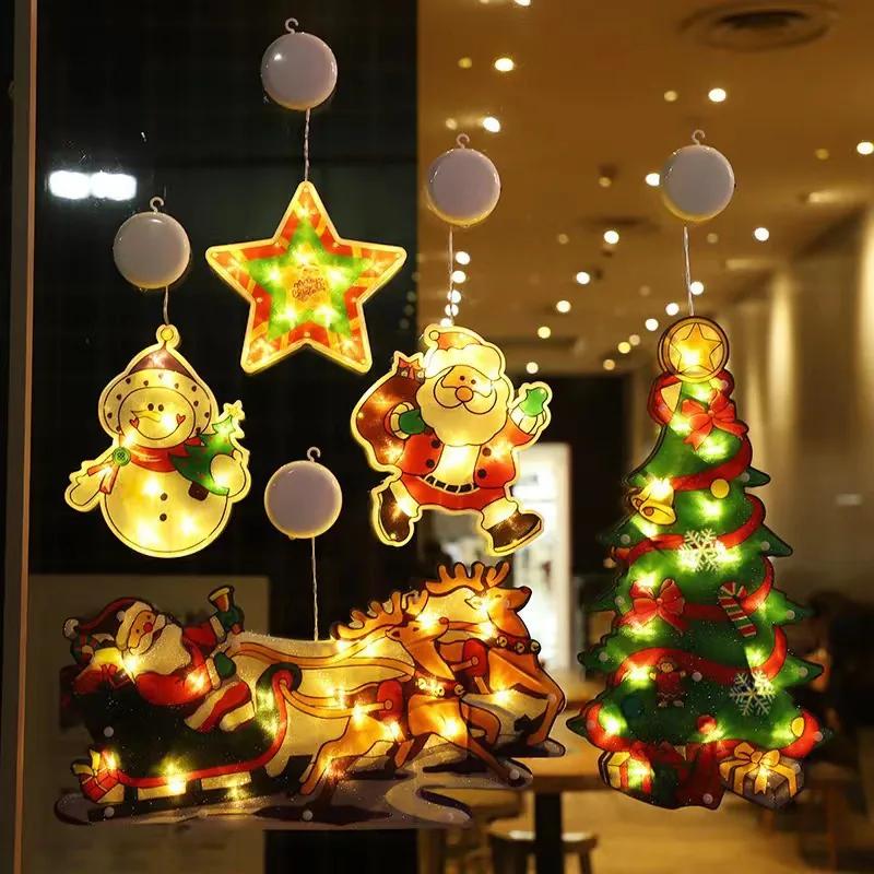 Vánoční LED závěsná dekorace do okna, hvězda
