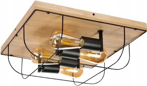 Drátěná stropní svítidlo Netuno černá