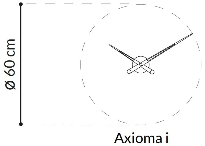 Designové nástěnné hodiny Nomon Axioma IN 60cm