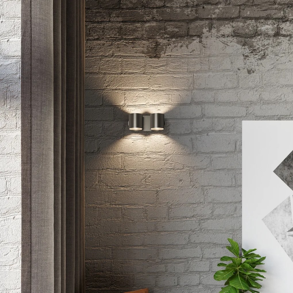 Sollux Lighting Nástěnné svítidlo ORBIS 2 Černá