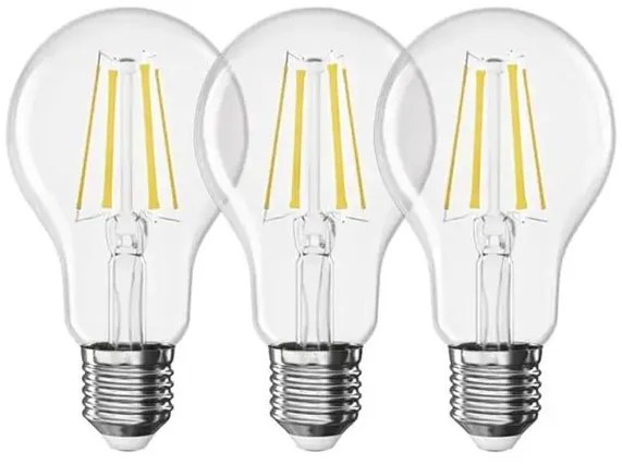 Žárovka Filament LED E27 5,9W bílá teplá EMOS ZF5D42.3 sada 3ks