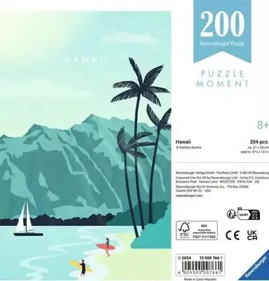 Ravensburger Havaj / 200 dílků / od 8 let