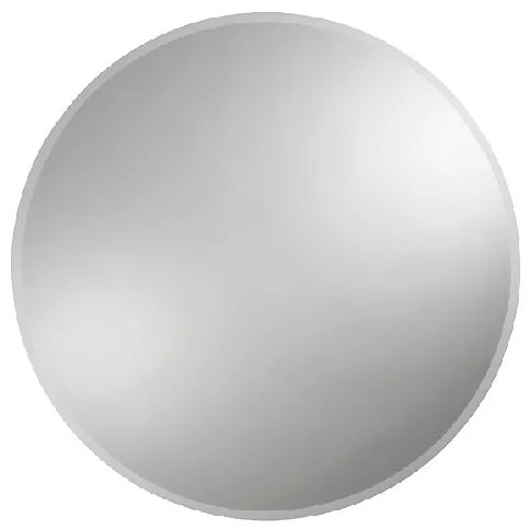 Zrcadlo na zeď dveře chodbu do pokoje ložnice koupelny předsíně kulaté nástěnné závěsné OPAL kruh Ø 50 cm s fazetou 10 mm 710-143