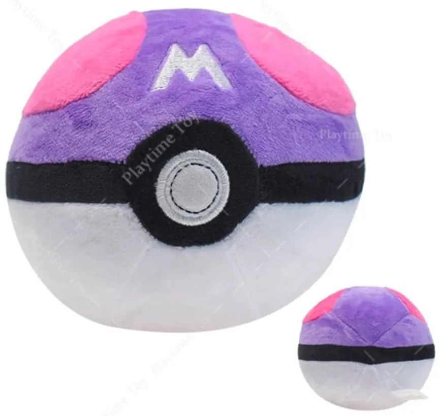 Plyšová hračka - Pokeball (12 cm) Barva: nachová