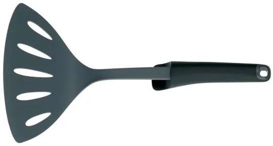 KELA Obracečka FLEXO široká s otvory, černá, nylon   31,5cm KL-11273