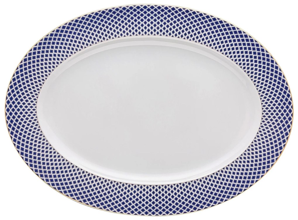 Rosenthal Servírovací talíř 40 x 29,5 cm Francis Carreau Bleu