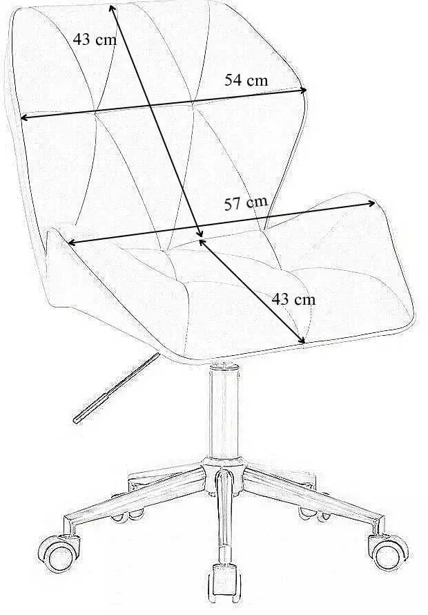 LuxuryForm DESIGN Židle MILANO MAX VELUR na černém kříži - krémová
