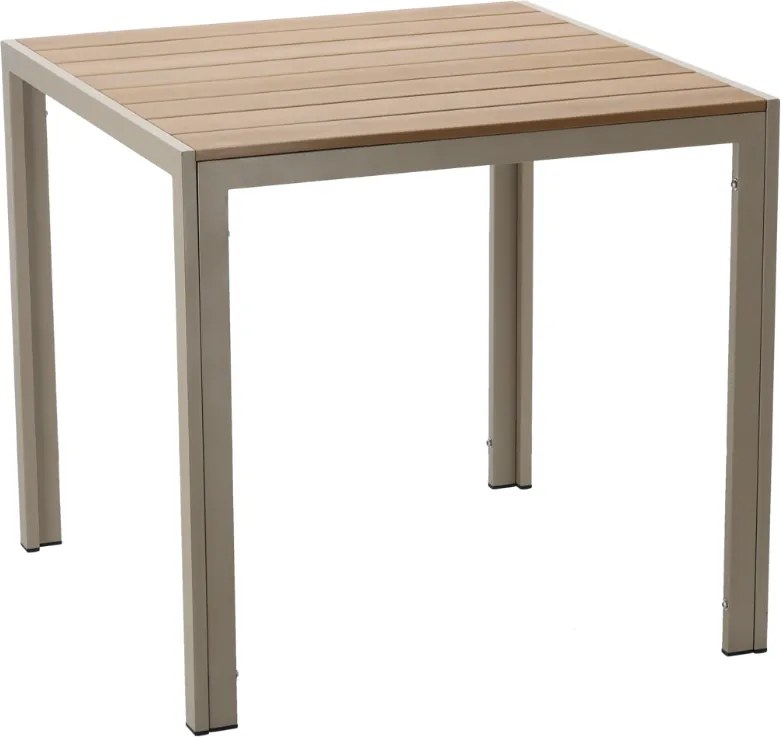 Zahradní stůl Devon 80 cm béžový