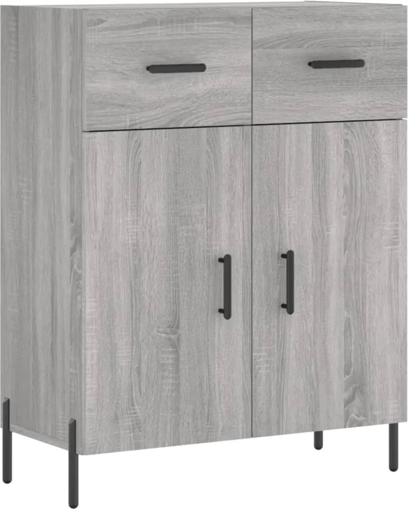 Skříň highboard šedá sonoma 69,5 x 34 x 180 cm kompozitní dřevo 3200527