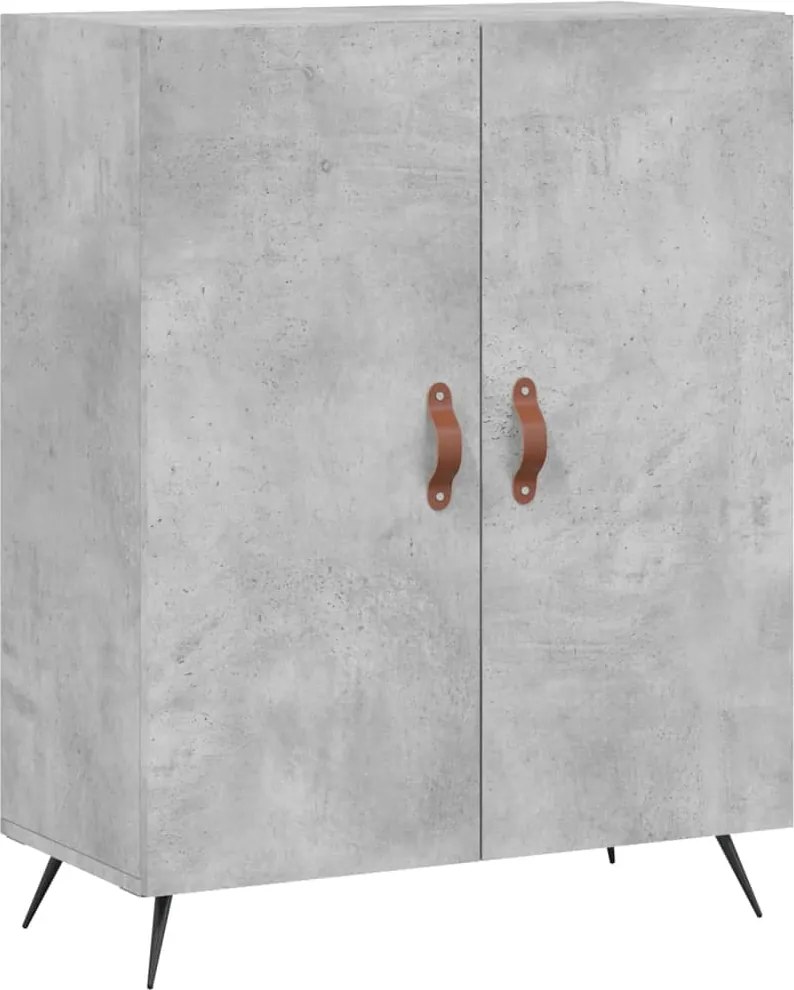Skříň highboard betonově šedá 69,5x34x180 cm kompozitní dřevo 3189225
