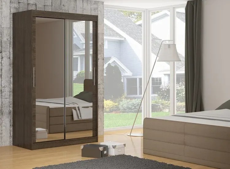 Posuvná skříň s zrcadlem ETTORE 180