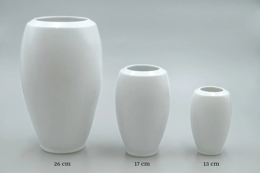 LEA, Váza 17 cm, bílá, Thun