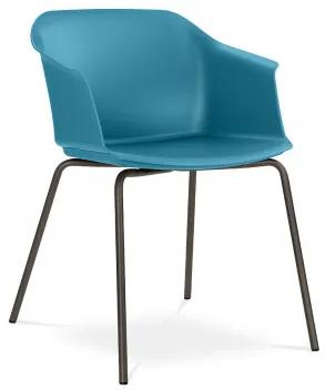 LD seating Konferenční židle Wave 030 Barva kostry červená kostra (RAL 3000) Barva plastu LD modrá RAL 5018
