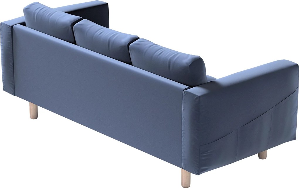 Potah na pohovku IKEA Norsborg 3-místná barva tmavě modrá látka sametová