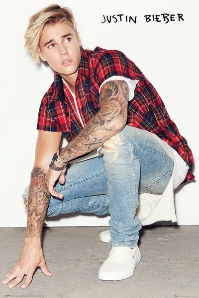 Plakát, Obraz - Justin Bieber - Crouch, (61 x 91,5 cm)