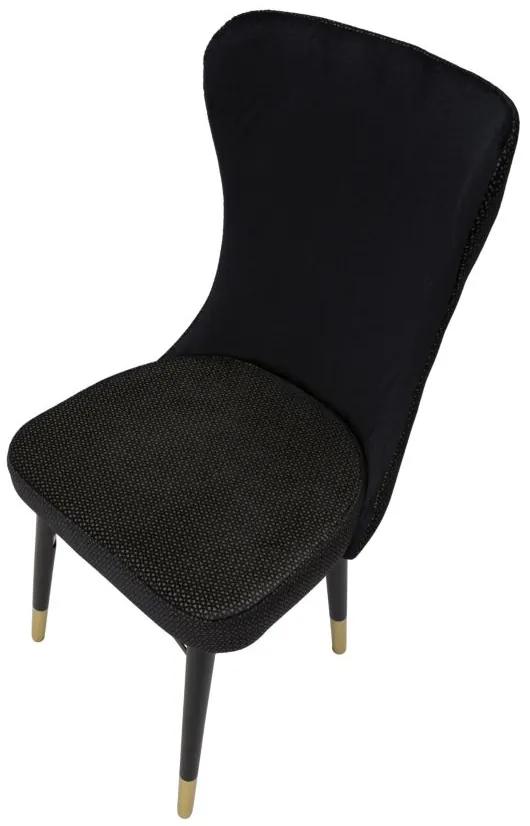 Mauro Ferretti Set 2ks černých jídelních židlí Mauro Ferreti Mikla, 40x65x99 cm