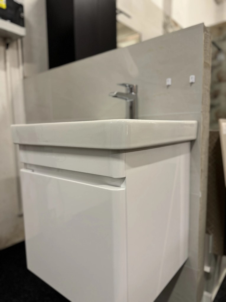 Lavedo Vivace White Air 50 koupelnová skříňka s umyvadlem, lesk