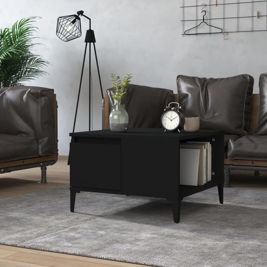 vidaXL Konferenční stolek 55 x 55 x 36,5 cm kompozitní dřevo [821084] Barva: Černá