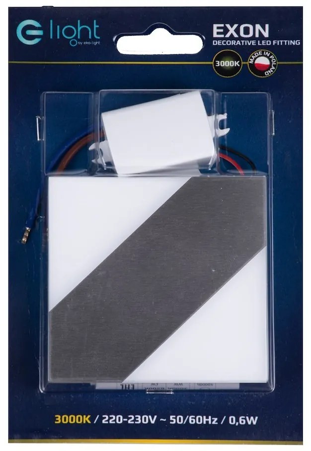 Schodišťové LED svítidlo Exon, 1x LED 0,6w, 3000k, s
