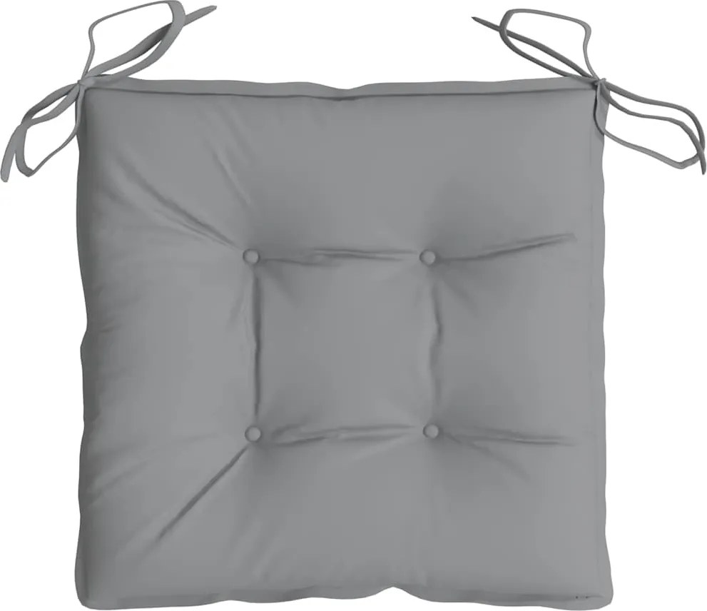 Podušky na židli 2 ks šedé 50 x 50 x 7 cm látka oxford 314899