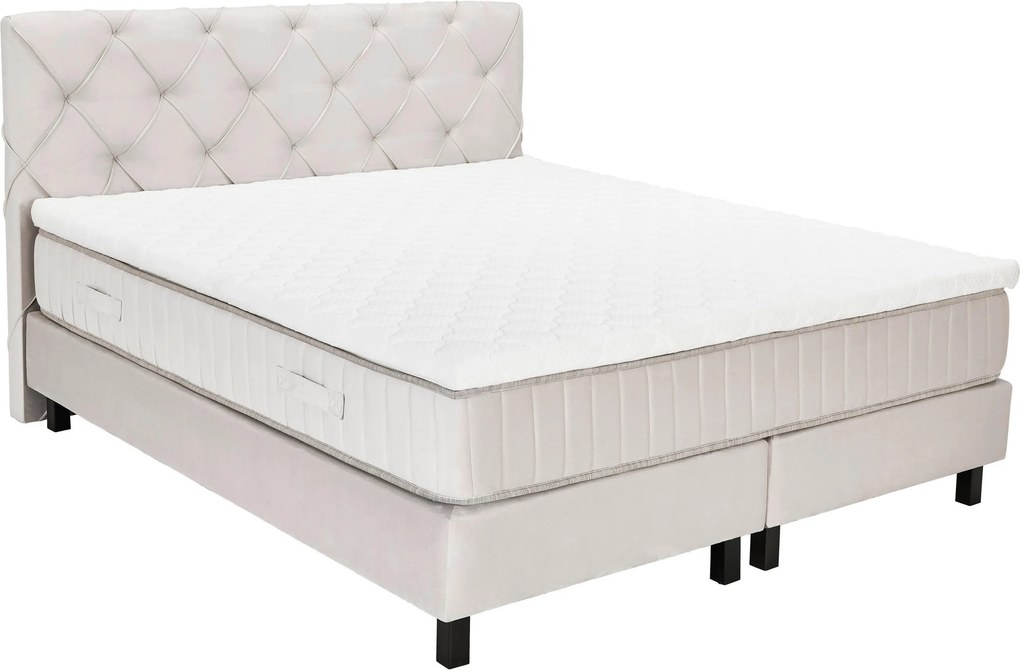 XXXLutz POSTEL BOXSPRING, 180/200 cm, béžová Esposa - Manželské postele - 001877067001
