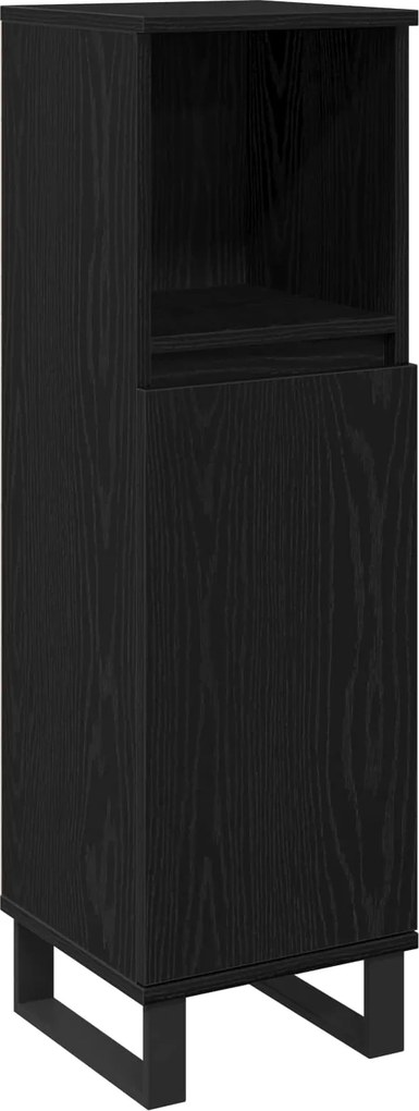 Sada koupelnového nábytku 3 ks Černý dub 30 x 30 x 190 cm 3333100