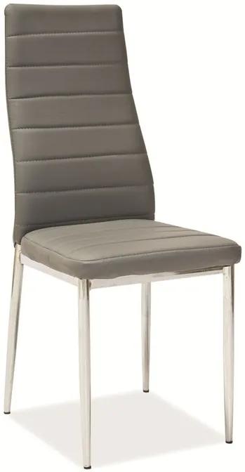 Jídelní židle H 261 - šedá/chrom